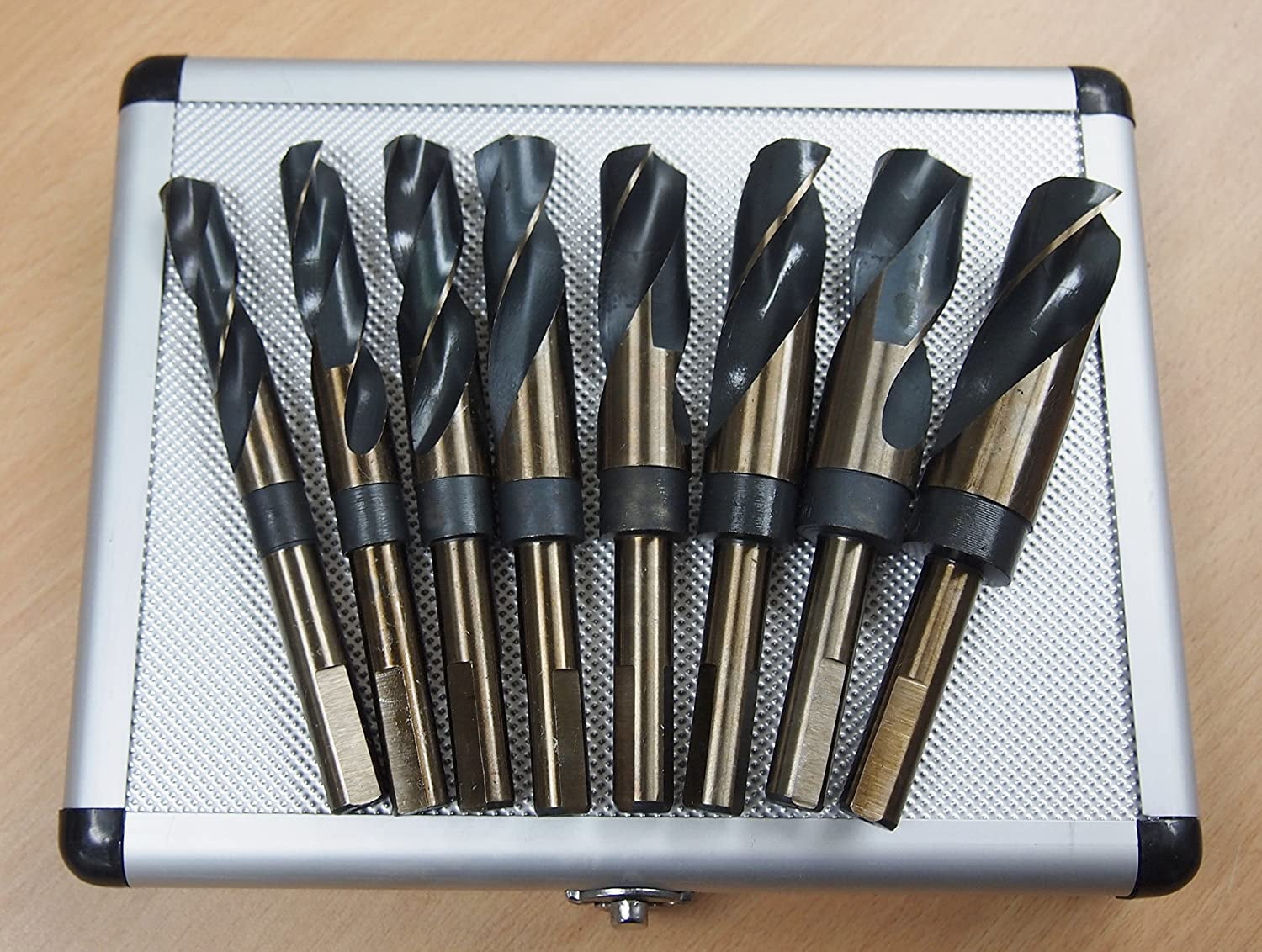 8PC HSS Cobalt Silver & Deming Drill Bits Set, Large Size 9/16" to 1 ...