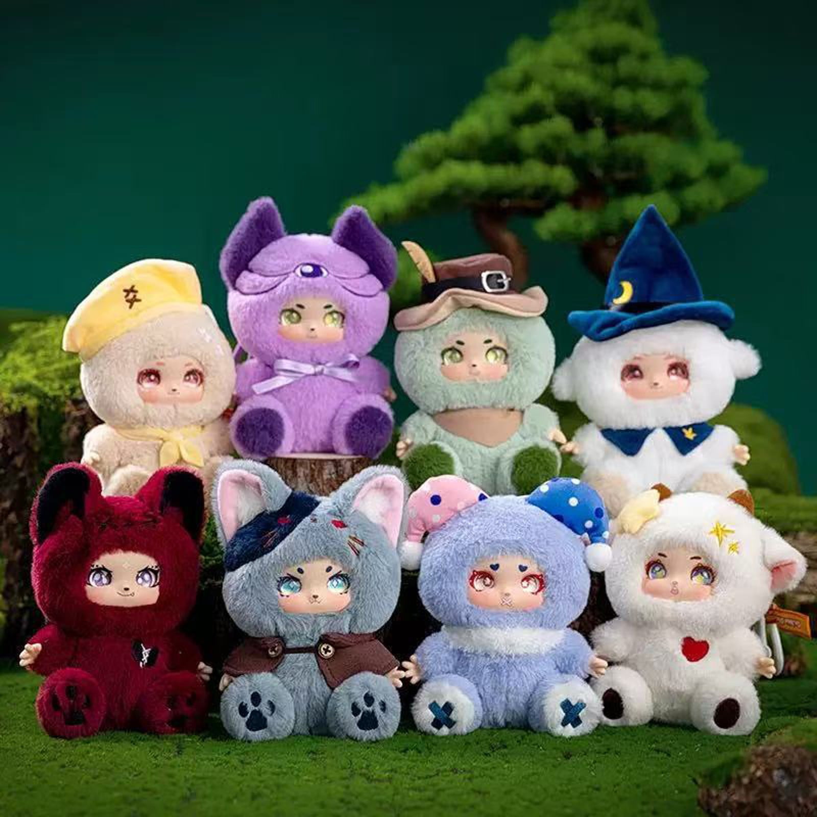 8PC Nommi New World Series Cute Plush Dolls End Box Set , Nommi Cute ...