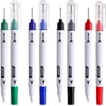 8PC Quick-dry Waterproof Long Nose Marker, Long Head Deep Hole Marker ...