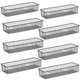 8PC Standard Basket Black Metal Wire Storage Organizer for Bathroom ...