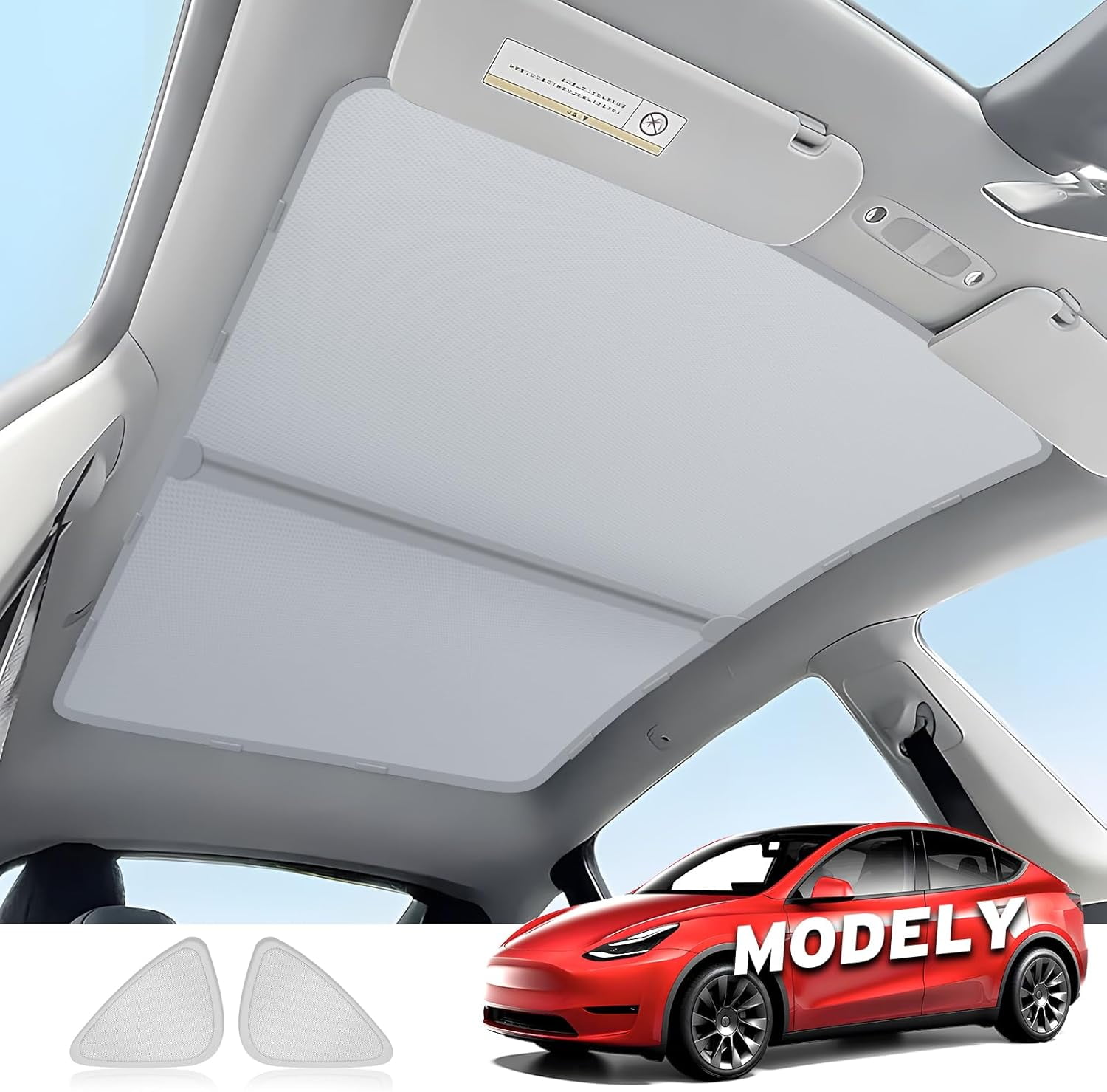 8PC Tesla Model Y Window Privacy Sunshade,2 in1 Ice Crystal Car ...