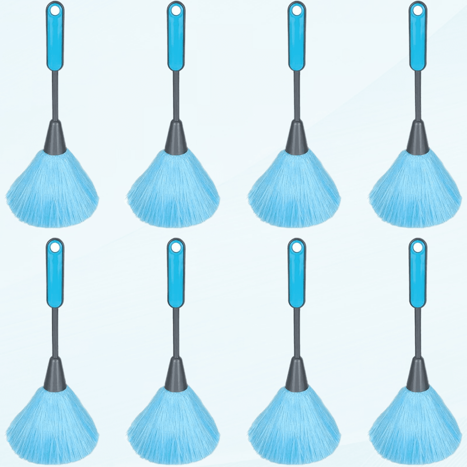 8PCS 10 Inch Mini Feather Dusters for Cleaning, Small Microfiber ...