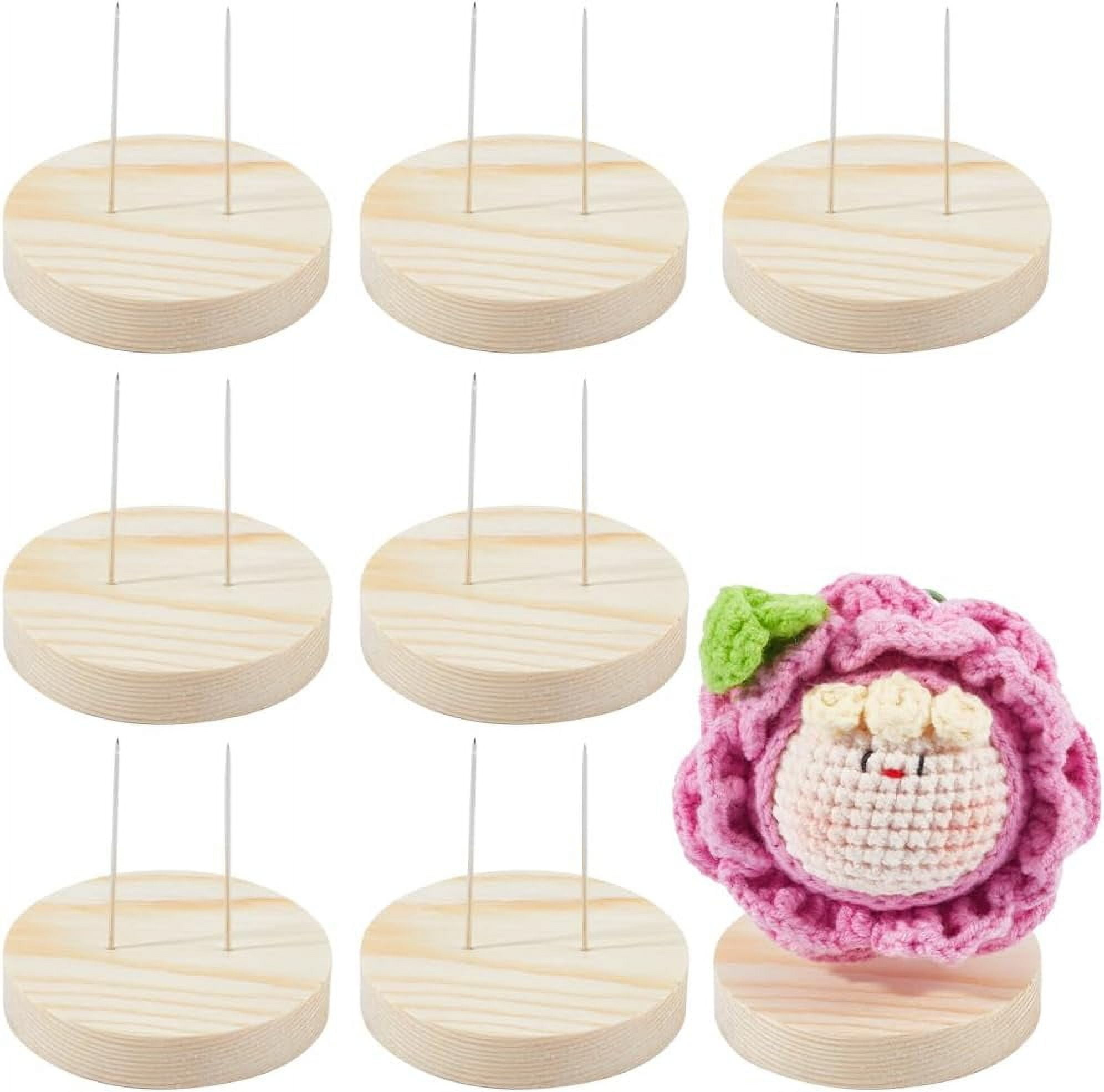 8PCS 2 Inch Double Steel Needle Stand Holder Crochet Stand Bracket ...