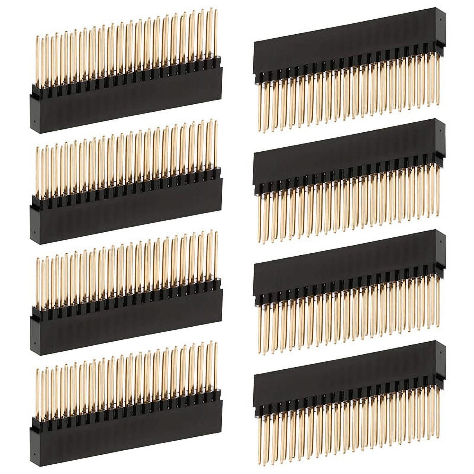 8PCS,2X20(40 Pin) Extra Tall Female 0.1 Inch Pitch Stacking Header for ...