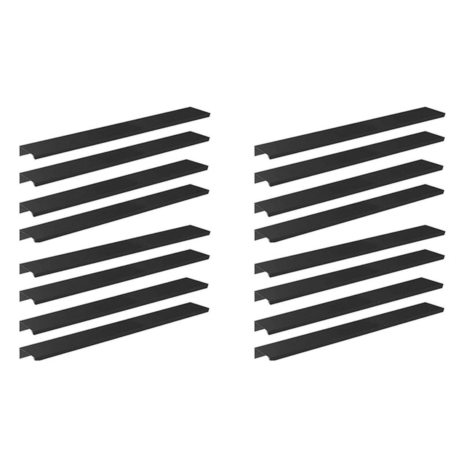 8PCS 300mm/11.8Inch Black Back Mount Finger Edge Pull Handle - Walmart.com