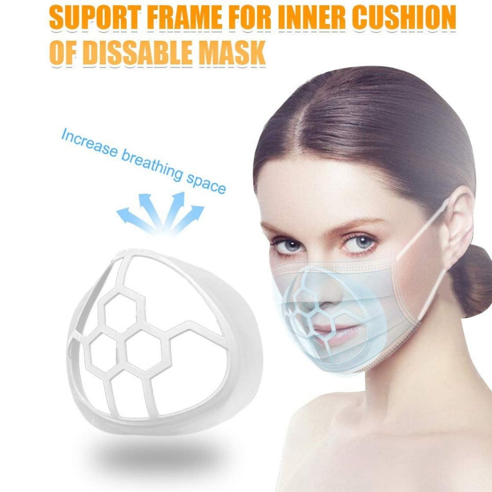 8PCS 3D Face Inner Bracket for Comfortable Breathing, Silicone Internal ...