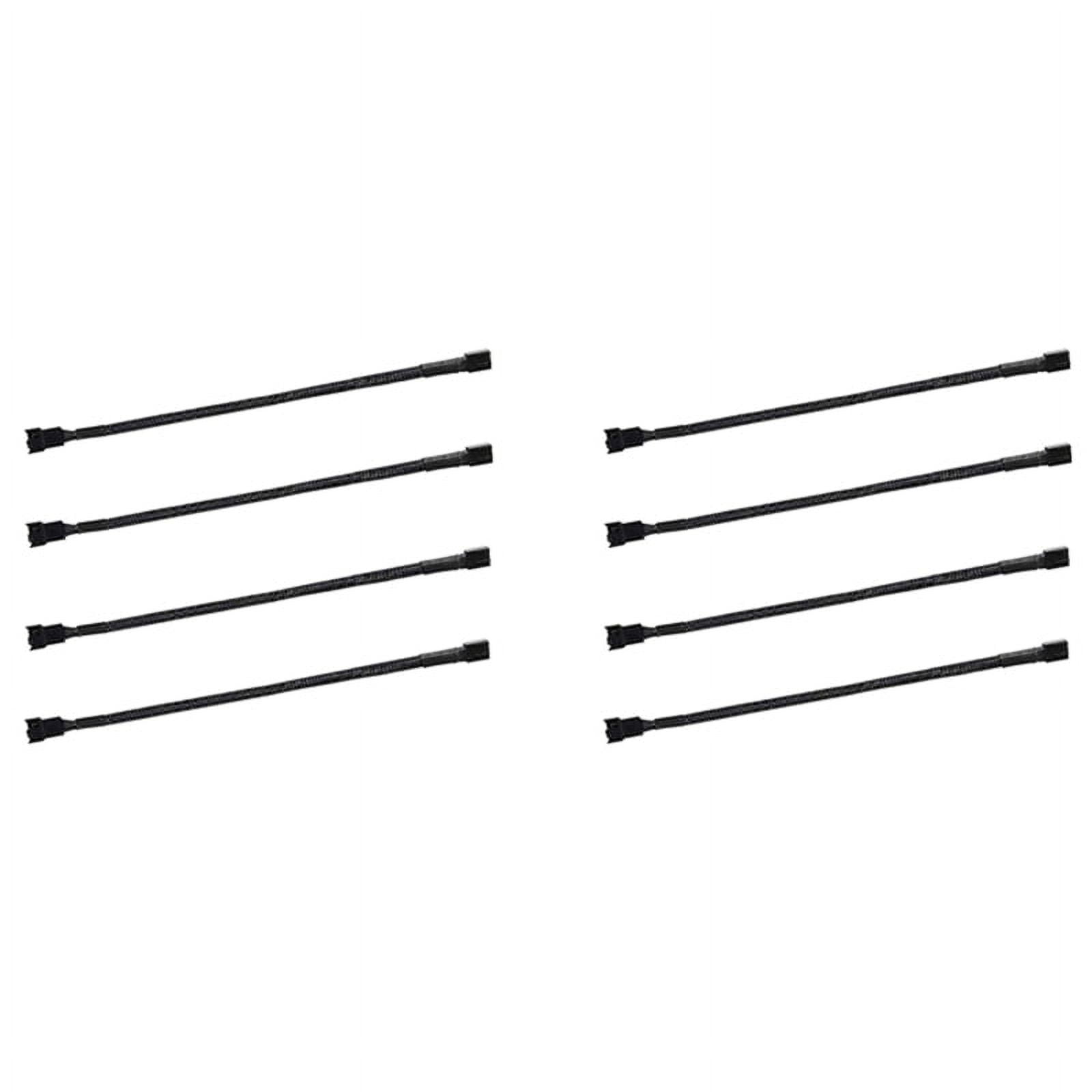 8PCS 4 Pin PWM Fan Extension Power Case Male to Female Extending Cables ...