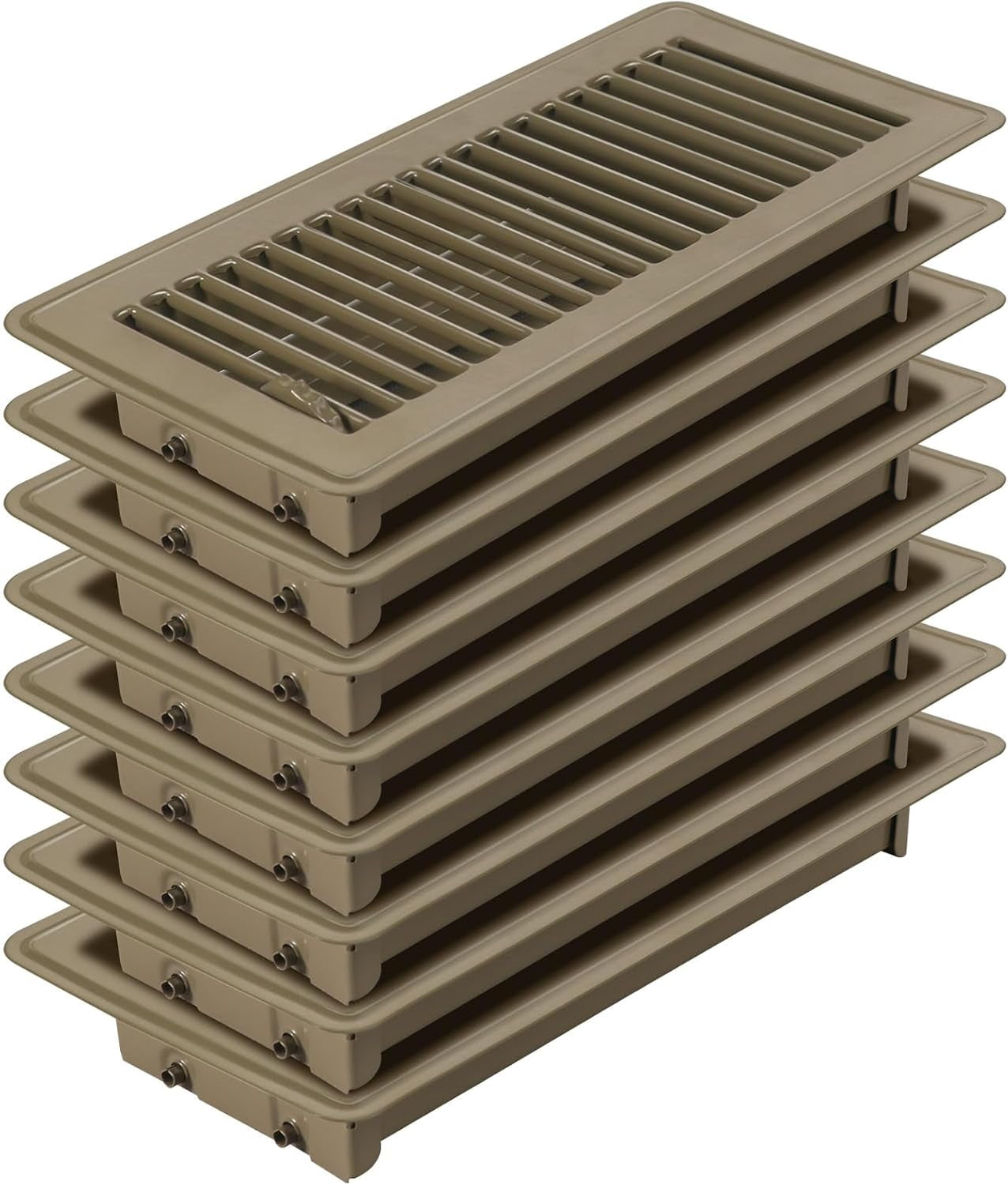 8PCS 4" X 10" Floor Register, Heavy Duty Floor Vents, Metal Heat Air ...