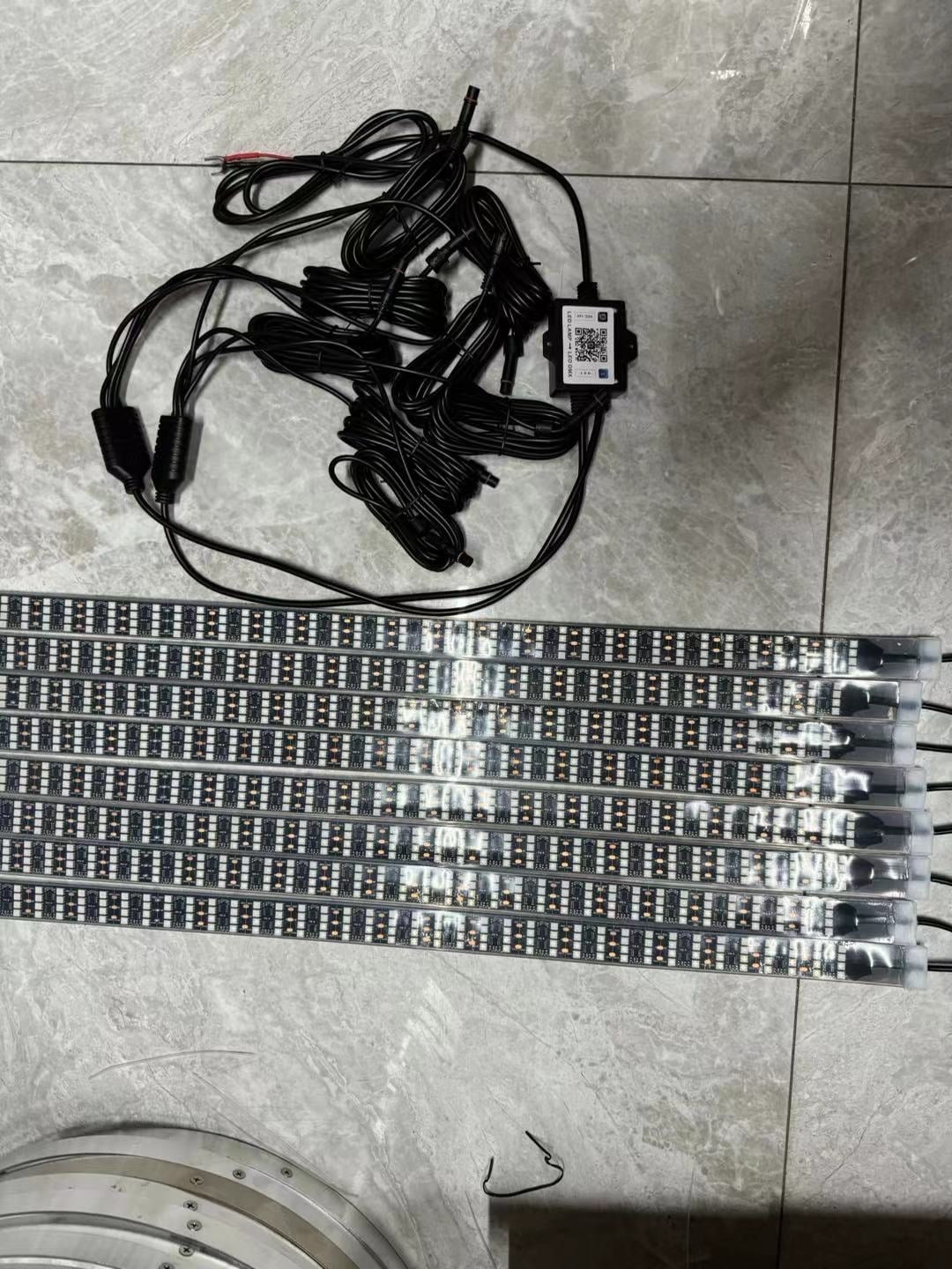 8PCS 4FT 48" Brightest Dream Color Quad Row Strips Light for Golf Cart ...