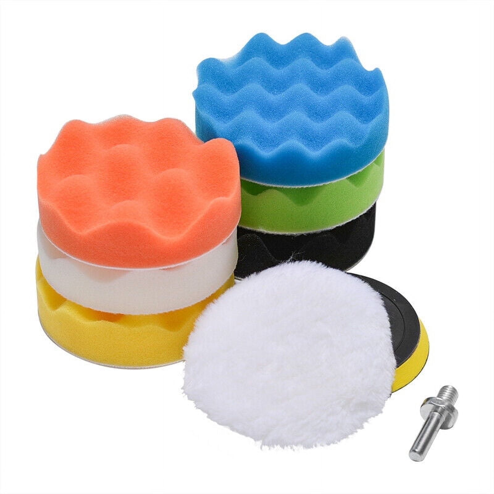 S SATC 8 Pcs 5 inch 125mm Car Foam Buffing Polishing Pads for Drill ...