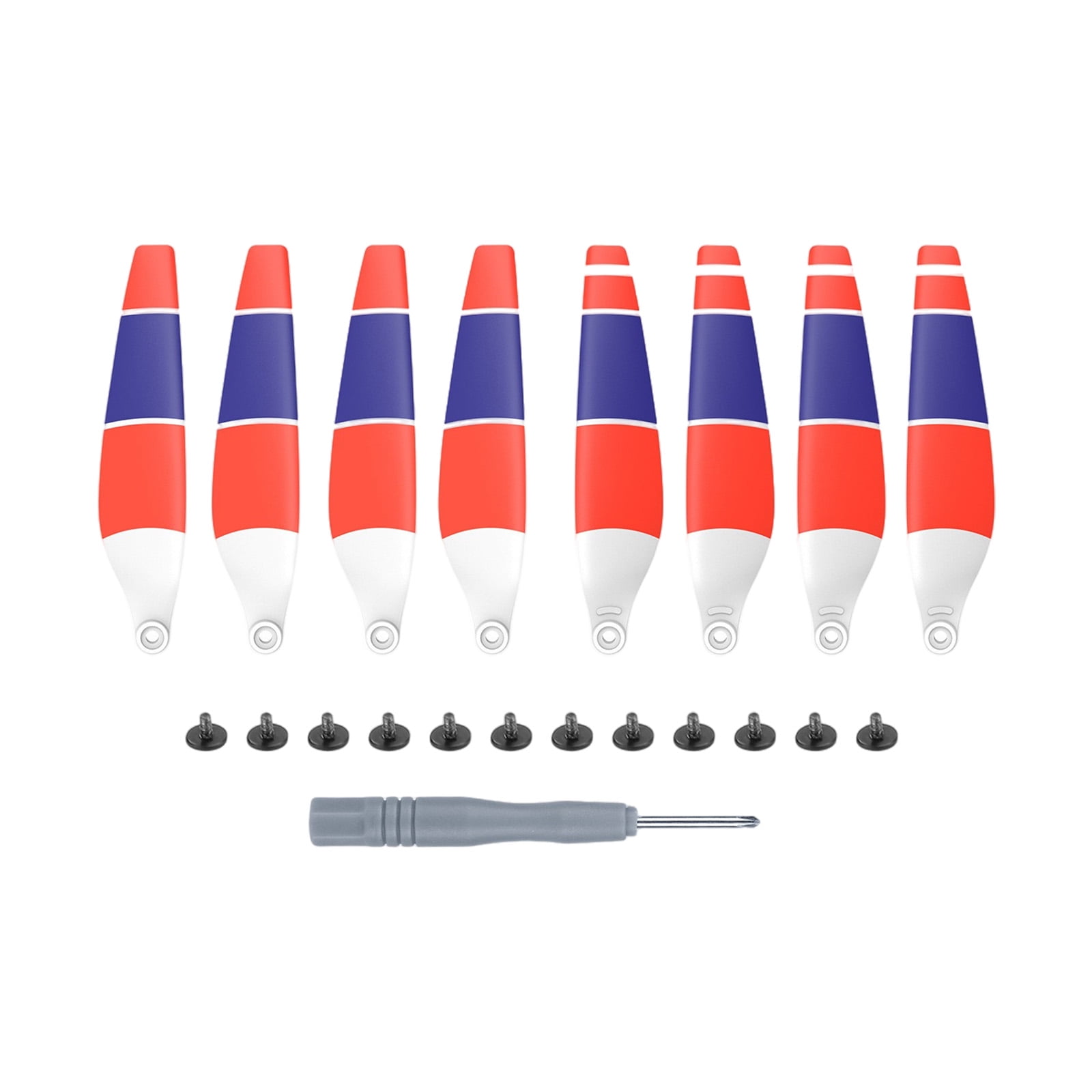 8PCS 6030F Colorful Two Sideds Wing Blade For 3/4 Models Noise Design ...