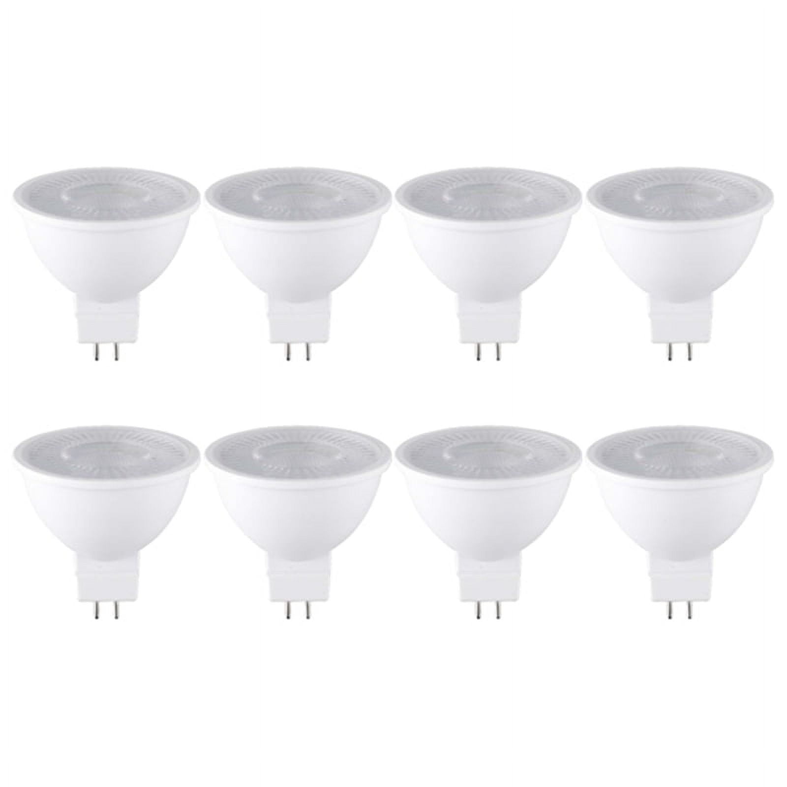 8PCS 7W MR16 LED Bulb GU5.3 Base 6000K 520LM White Light for Ceiling ...