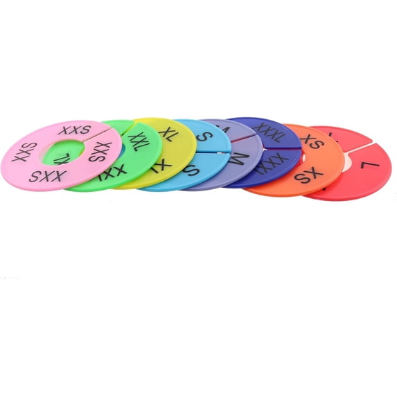 8PCS 90x35mm Plastic Clothes Divider with Slot Multicolor Reusable ...