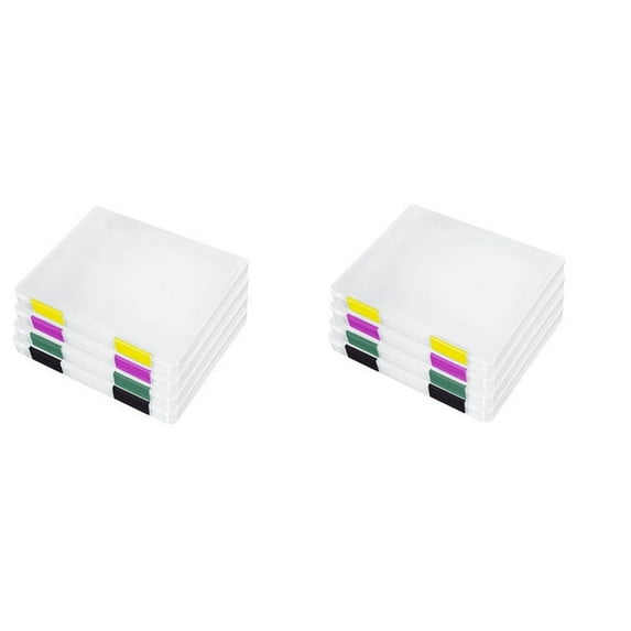 8PCS A4 File Portable Project Case,Portable A4 File Box Plastic ...