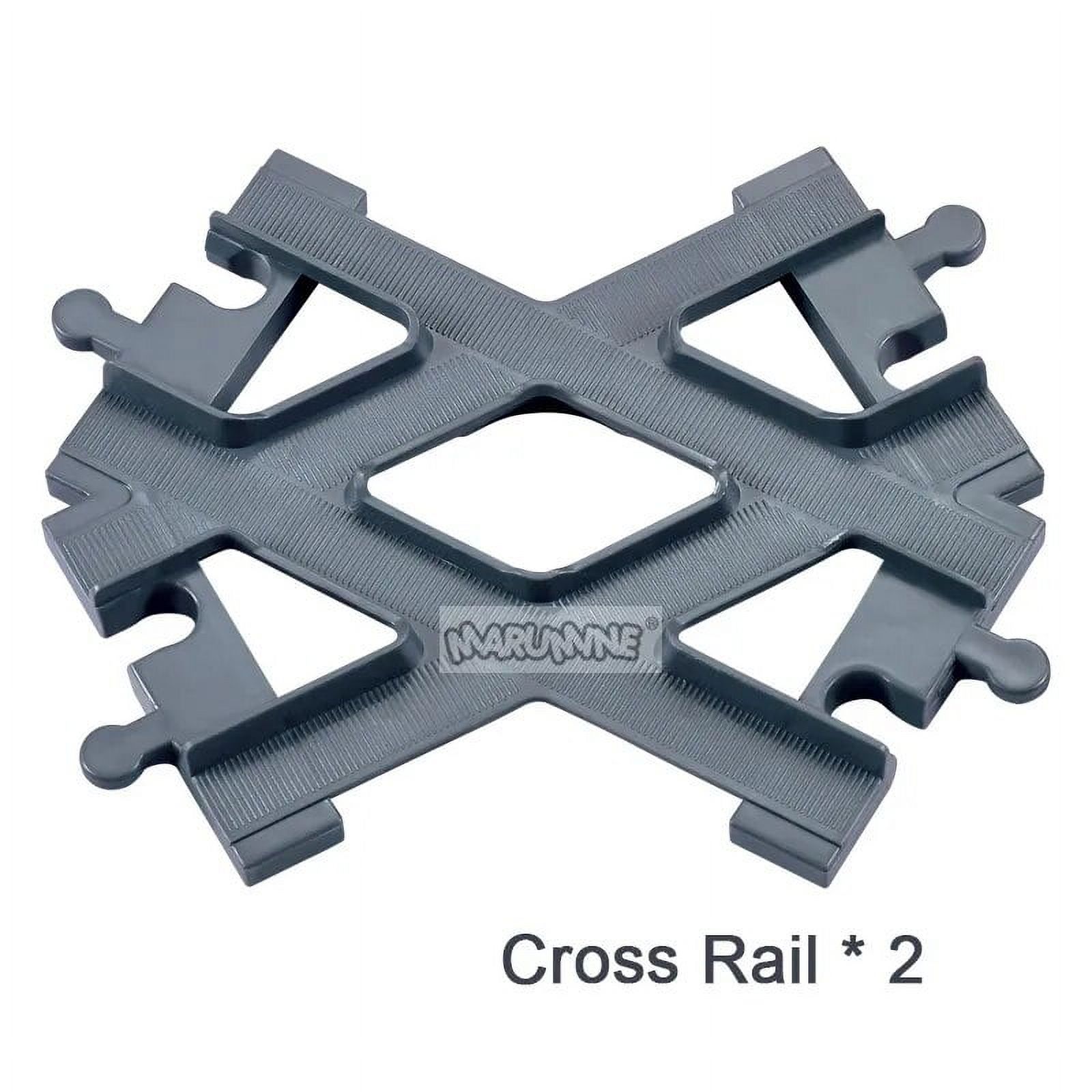 8PCS Block Train Straight Curved Track Crossover Parts Railway Switch ...