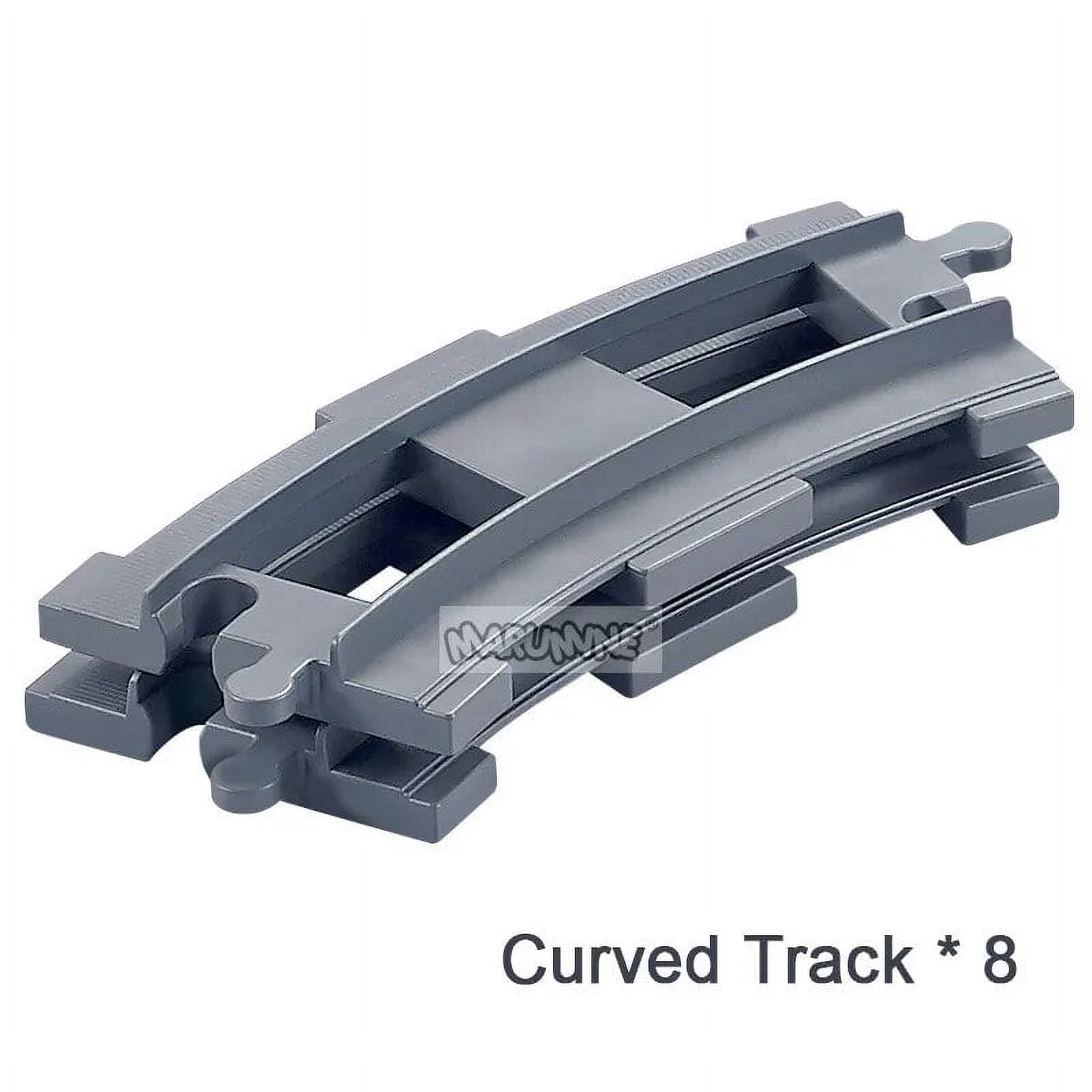 8PCS Block Train Straight Curved Track Crossover Parts Railway Switch ...