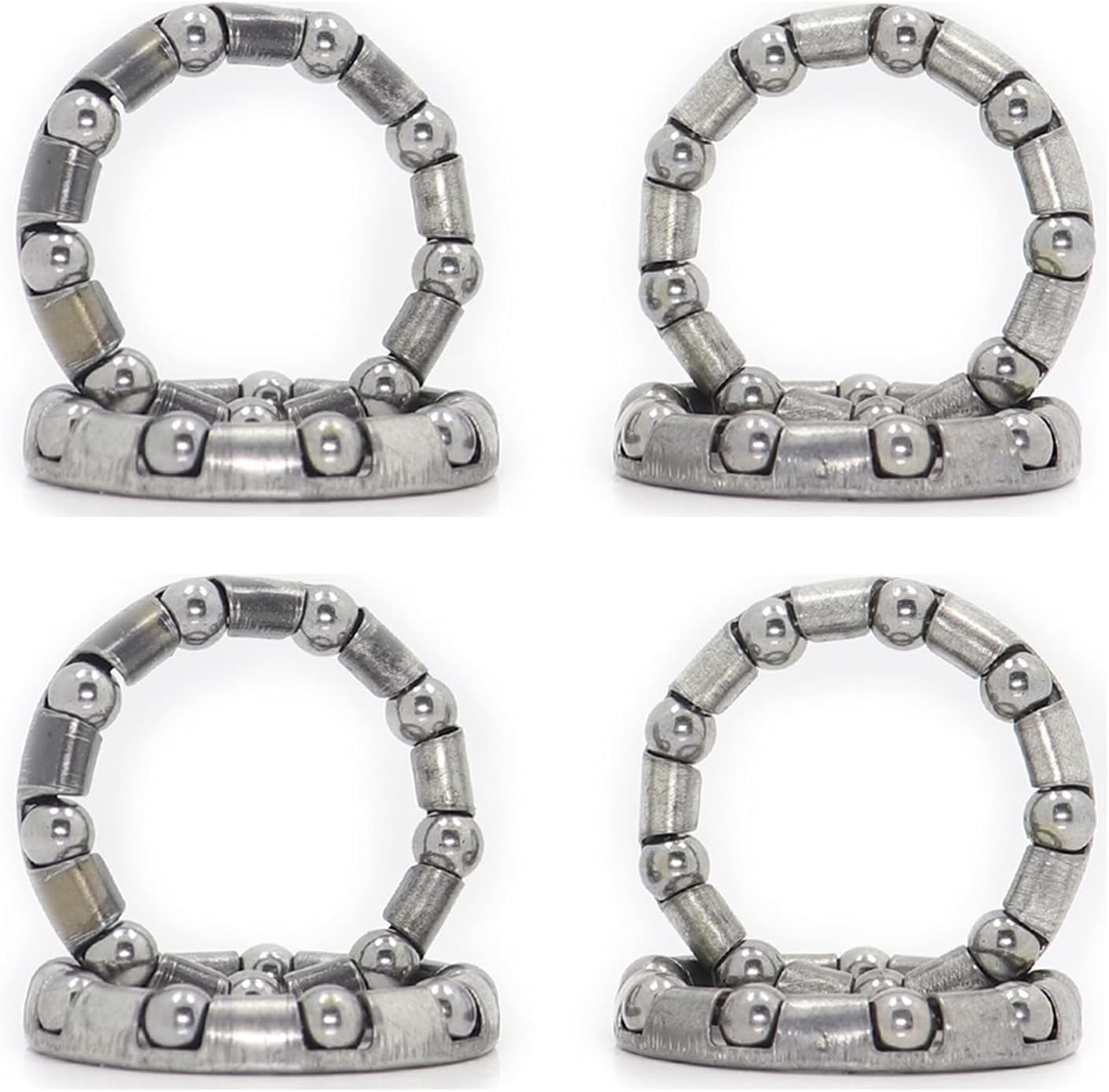 8PCS Caged Ball Bearings OD 31mm Rear Bike Wheel Hub Headset Crankshaft Pivot Retainer Steel 9 ...