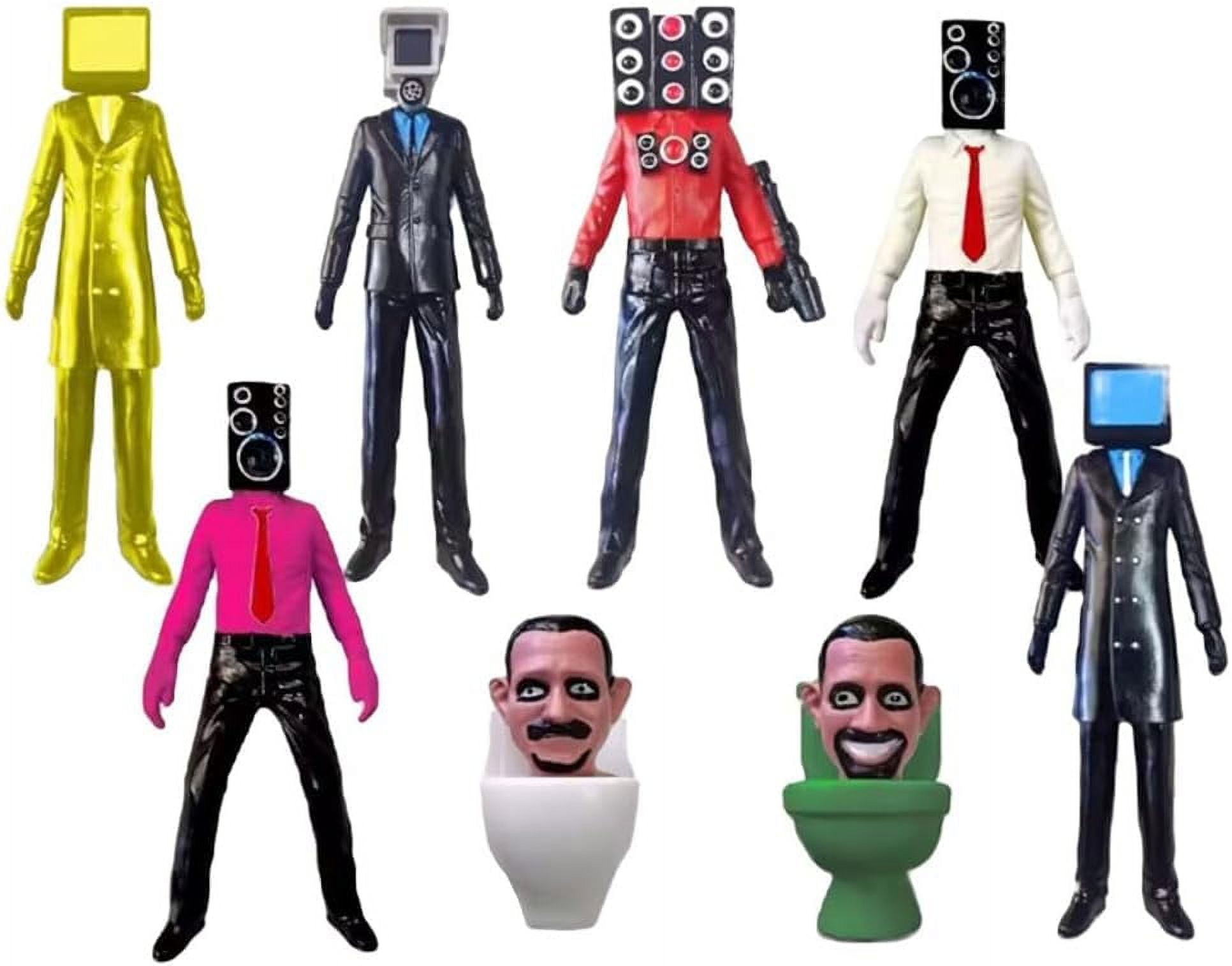 8PCS Cameraman Toilet Figure Set 7-10cm Creative Game Cameraman Toilet ...
