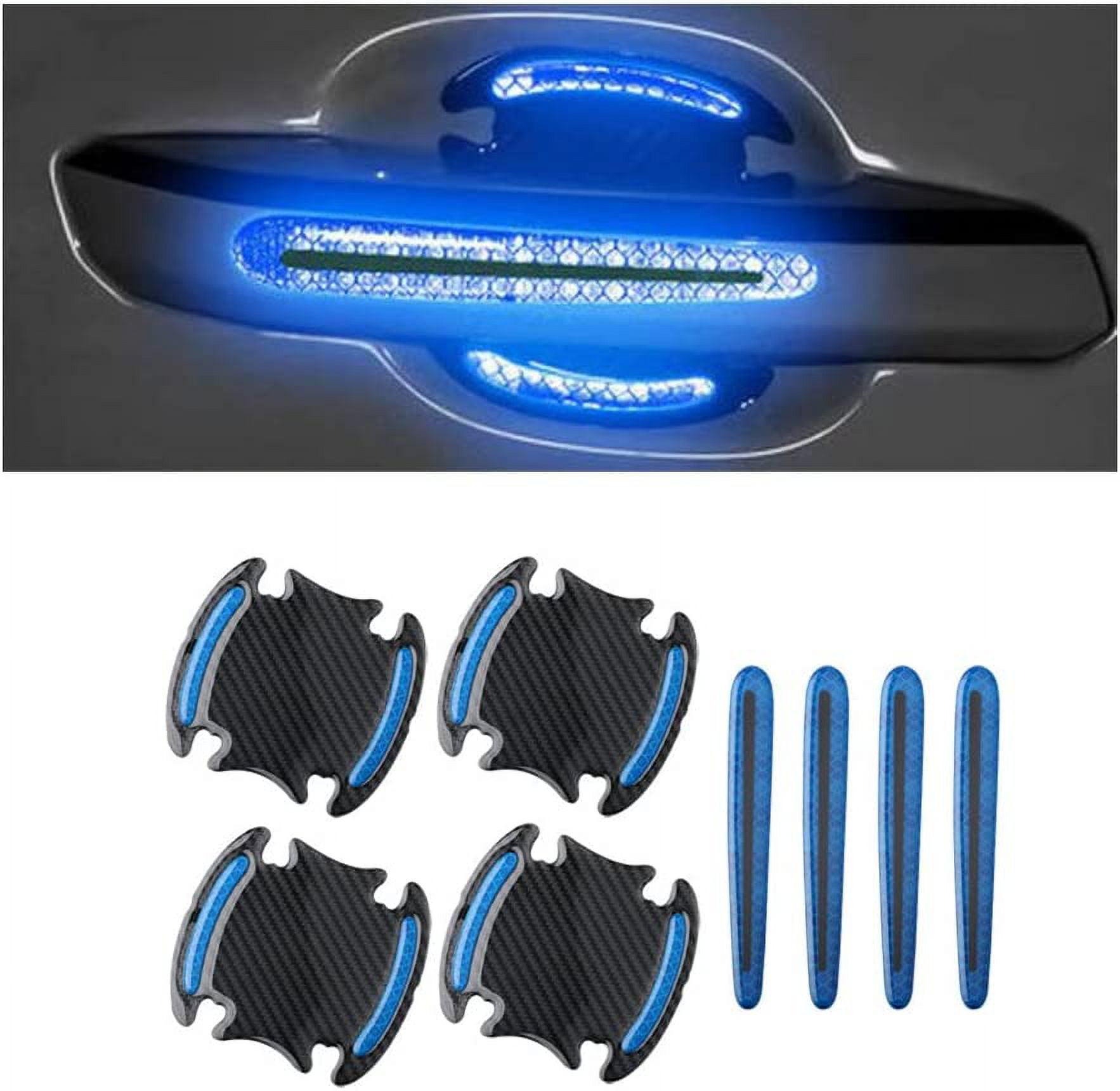 8PCS Car Door Handle Protector Reflective Anti-Scratches Protective ...