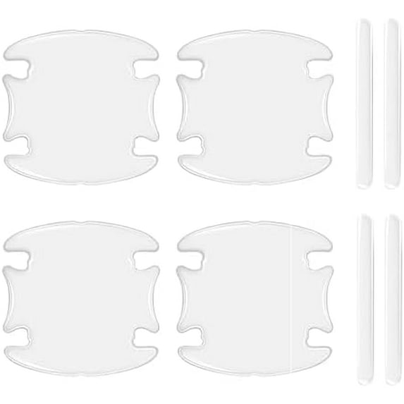 8PCS Car Door Handle Protector, Transparent Bumper Trim Guard Sticker ...