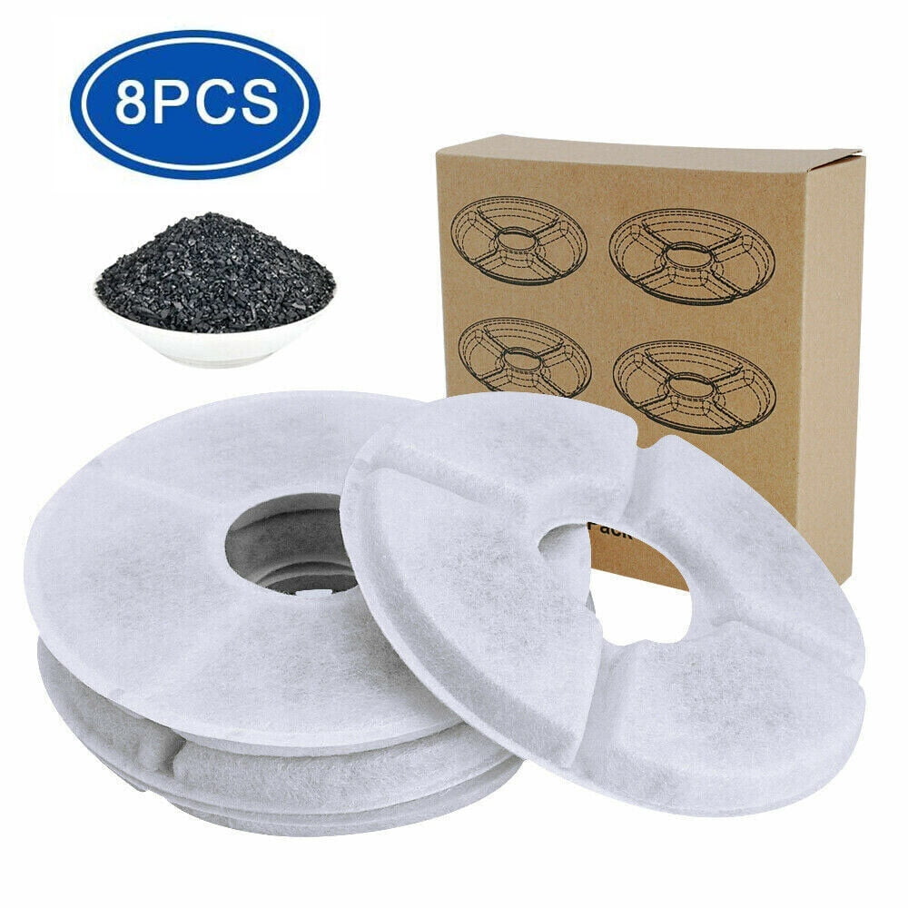 8PCS Cat Water Fountain Filter, Pet Water Replacement Filter, Triple ...