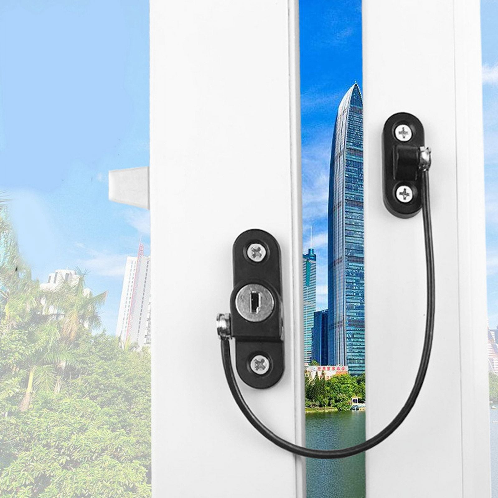 8PCS Child Protection Window Restrictor Adjustable Window Lock Child ...