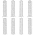 8PCS Column Pillars with LED Lights, 47.24" Tall White Carved Pillars ...