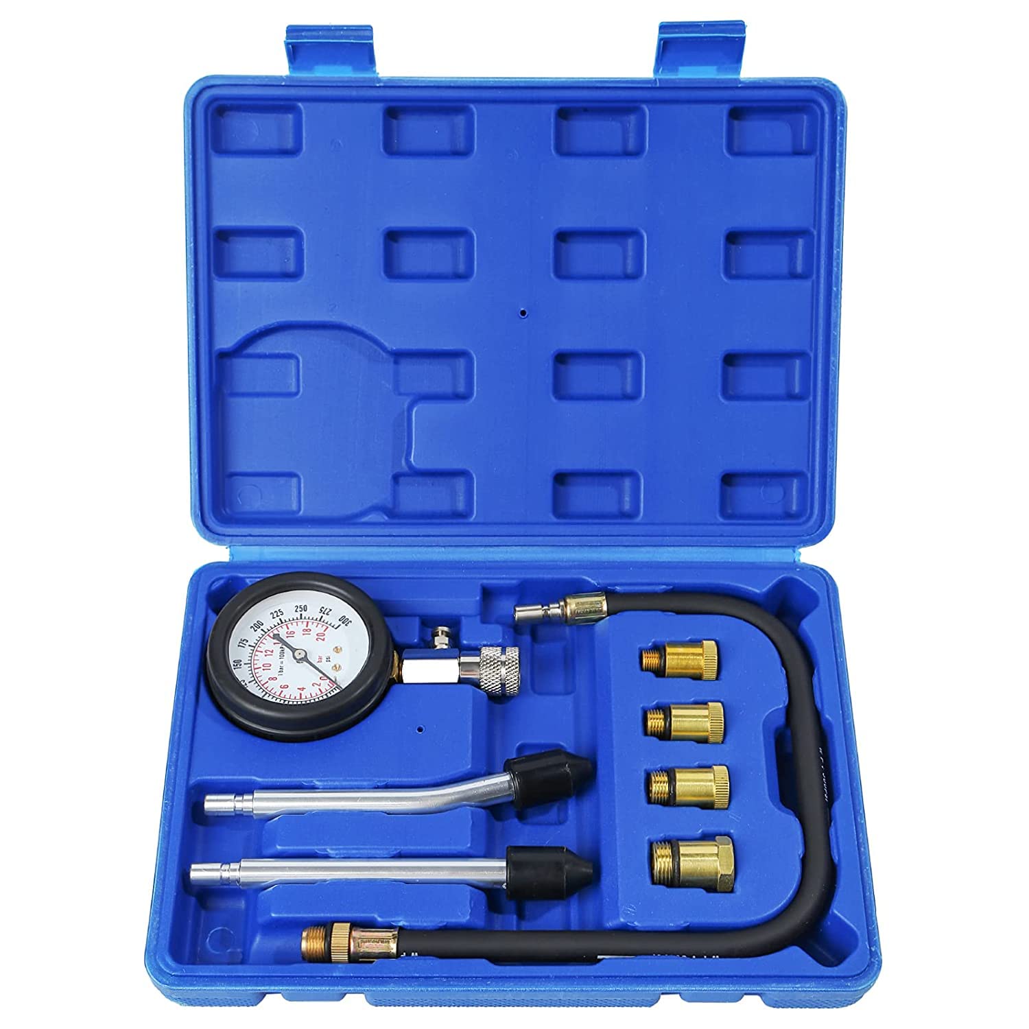 8PCS Compression Tester, Engine Compression Tester kit Professional ...