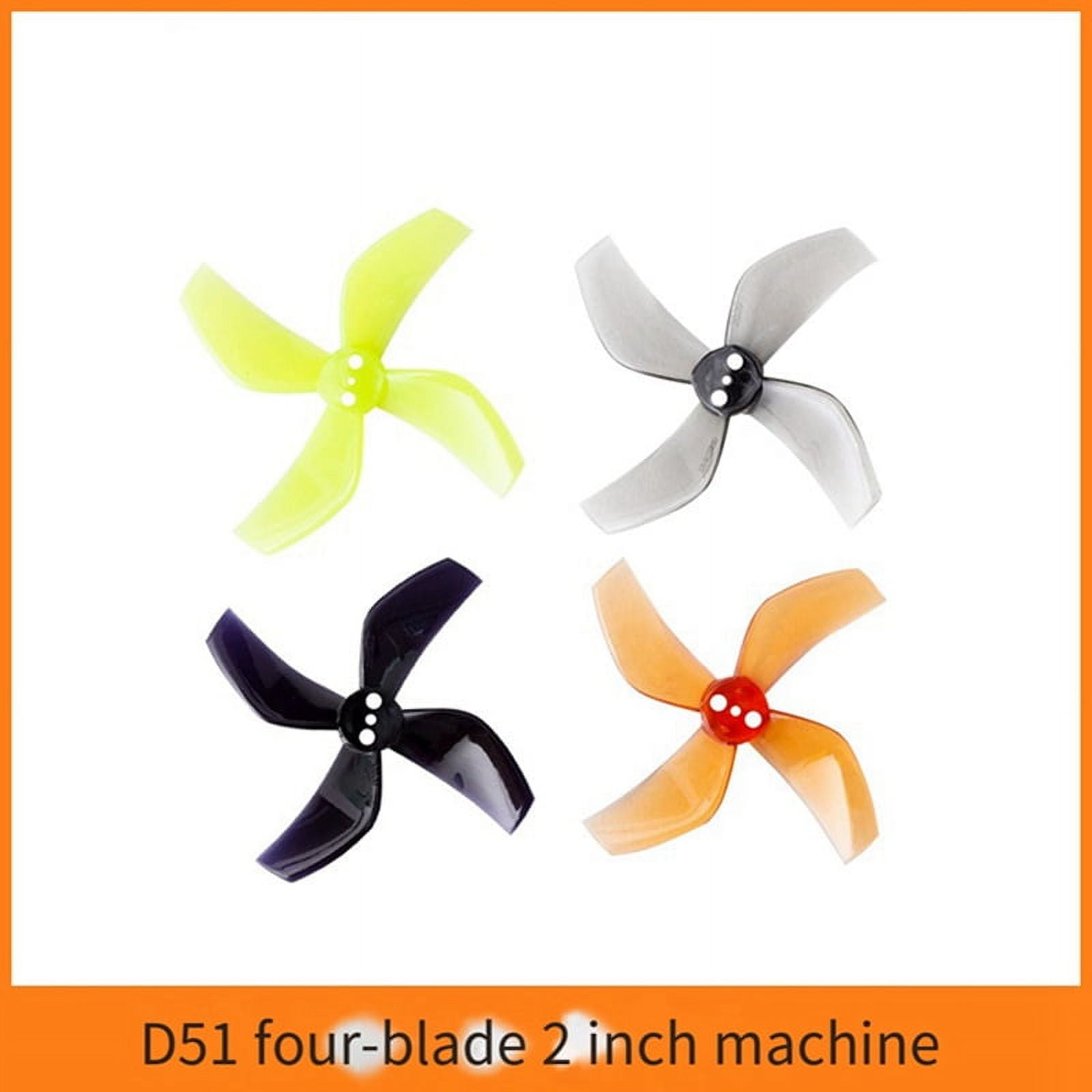 8PCS D51 2020 4-Blade Propeller 2x2x4 2inch 1.5mm PC for RC FPV Racing ...