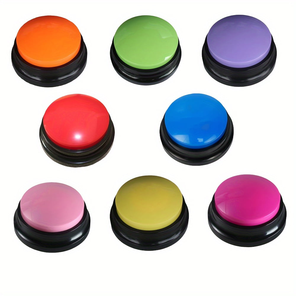 8PCS Dog Communication Buttons Voice Recording Button for Pet Training ...