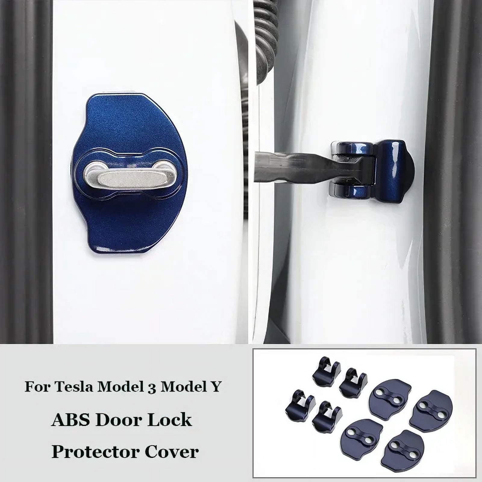 8PCS Door Lock Protector Cover for New Tesla Model Y/3/3+ Latches Door ...