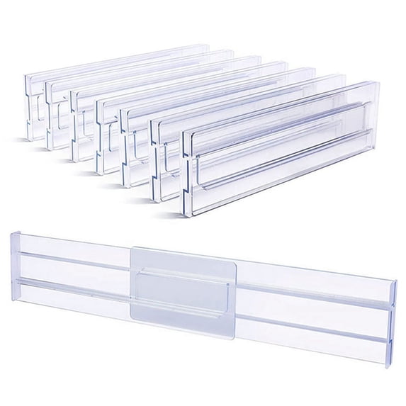 8PCS Drawer Dividers Organizer Adjustable Cabinet Storage Clothes ...