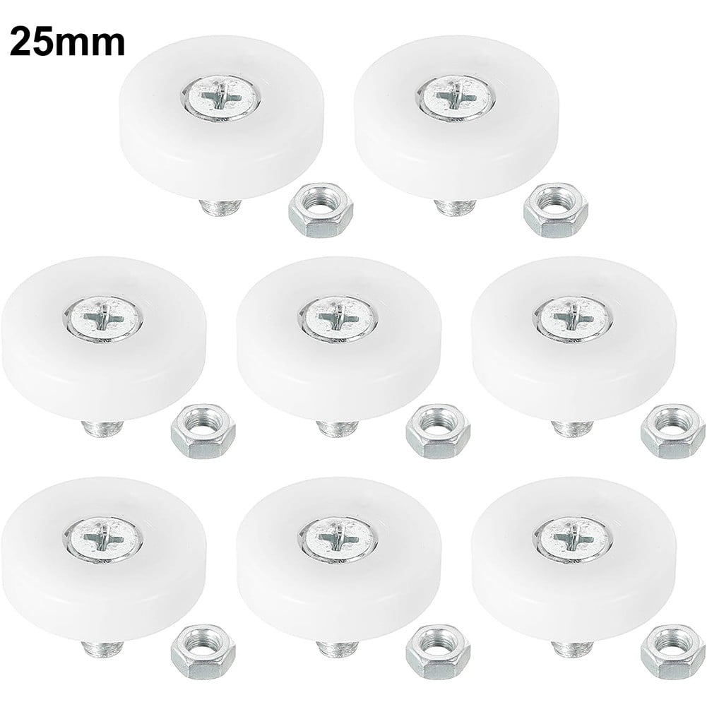 8Pcs Drawer Rollers Plastic Drawer Pulley Replacement Guide Wheel ...