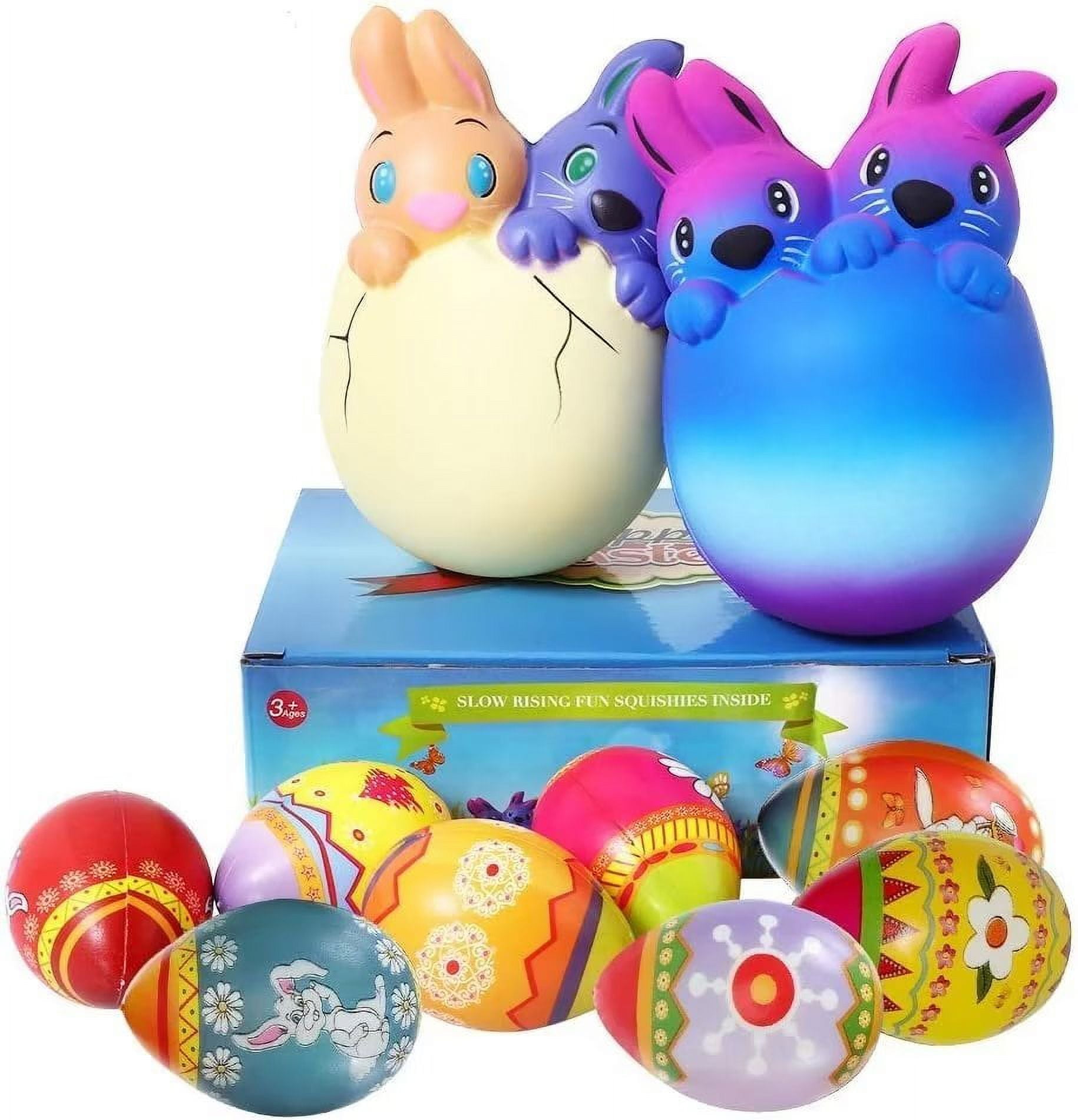 8PCS Easter Eggs Squishy Toys，Slow Rising Designed Stress Relief and ...