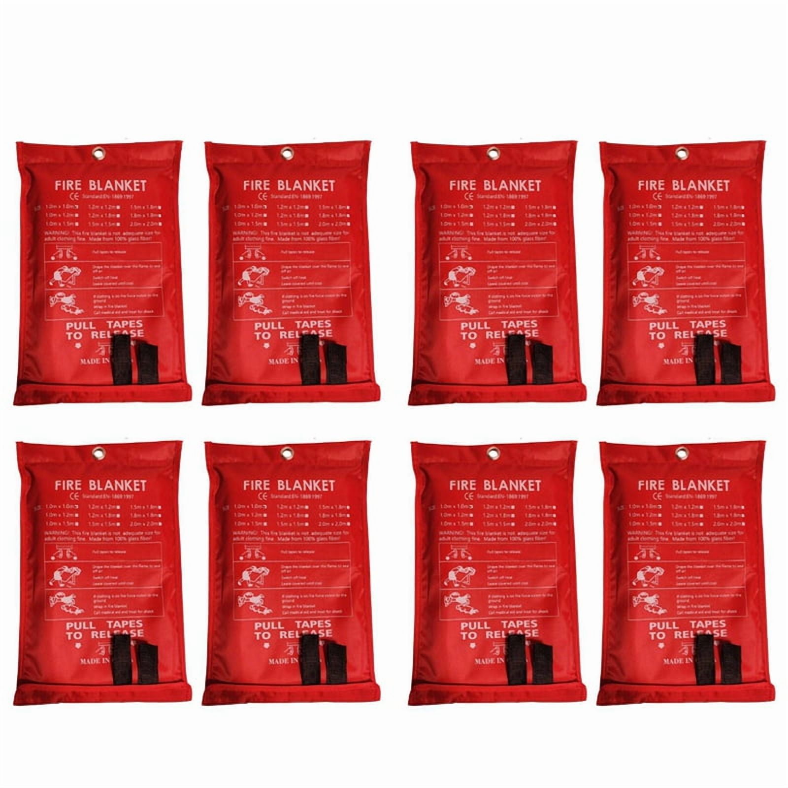 8PCS Emergency Fire Blanket, Fire Blanket, Fire Suppression Blanket for ...