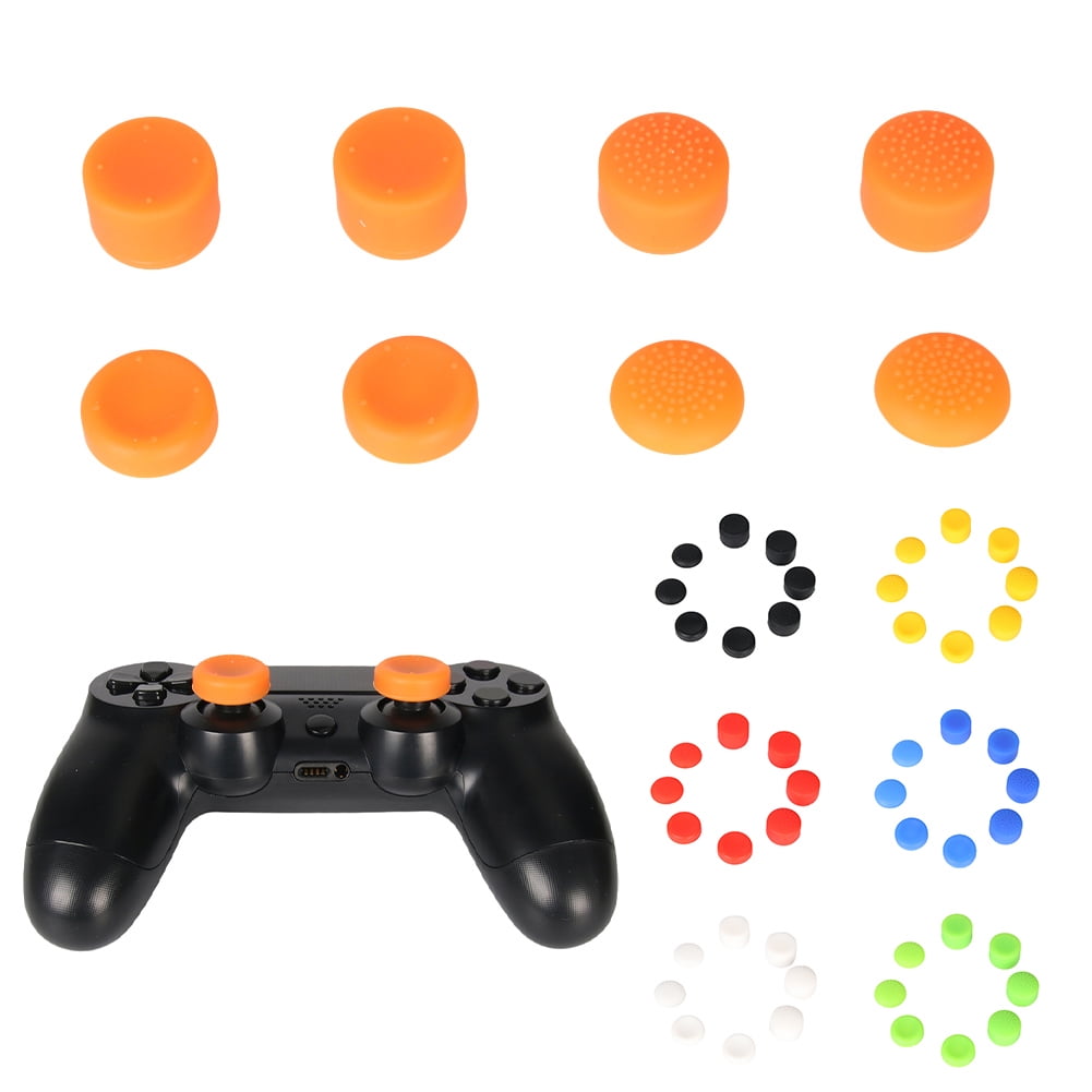 8PCS Enhanced Height Rubber Silicone Cap Thumbstick Thumb Stick Covers ...