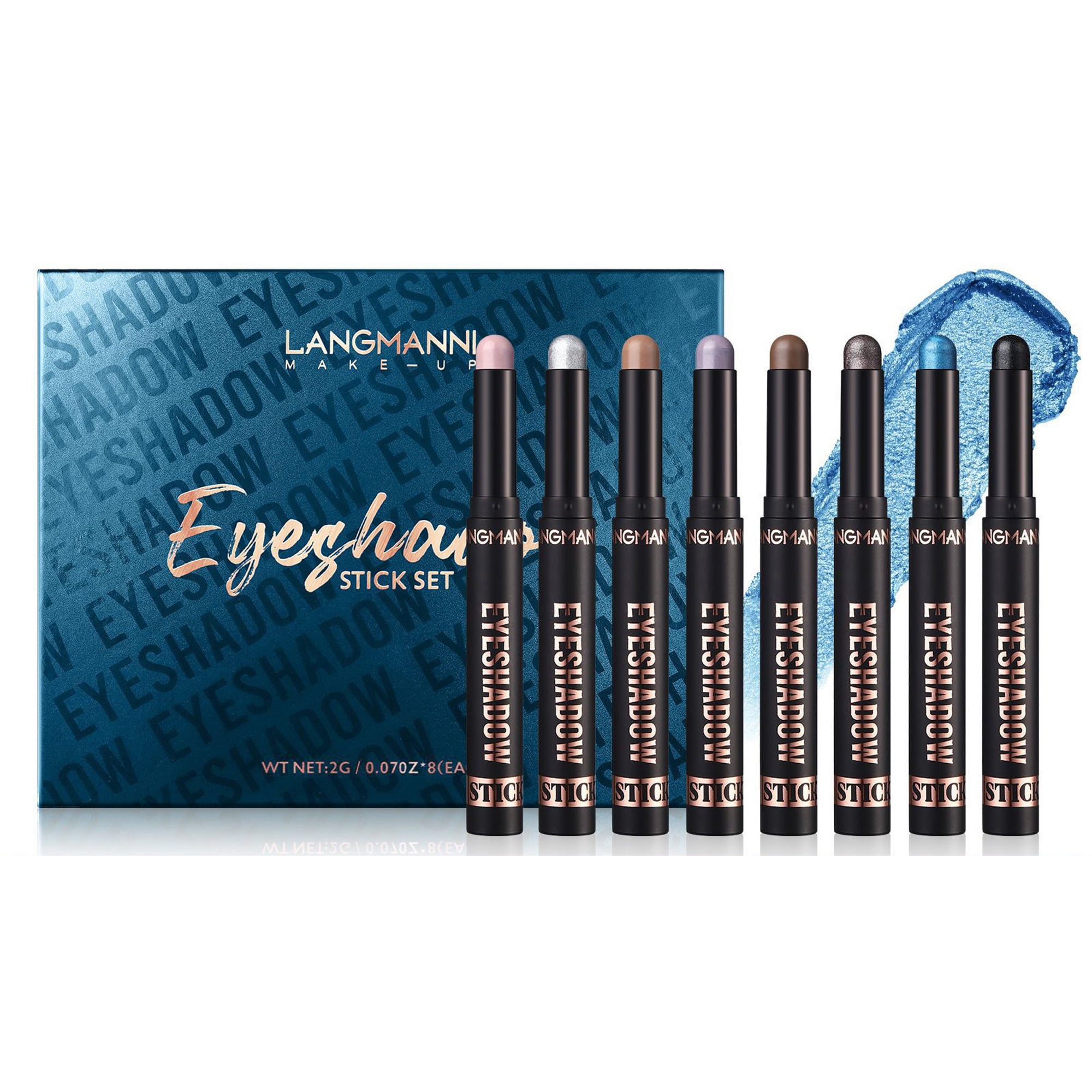 8PCS Eyeshadow Sticks Shimmer And Neutral Eye Shadow Pencil Crayon ...