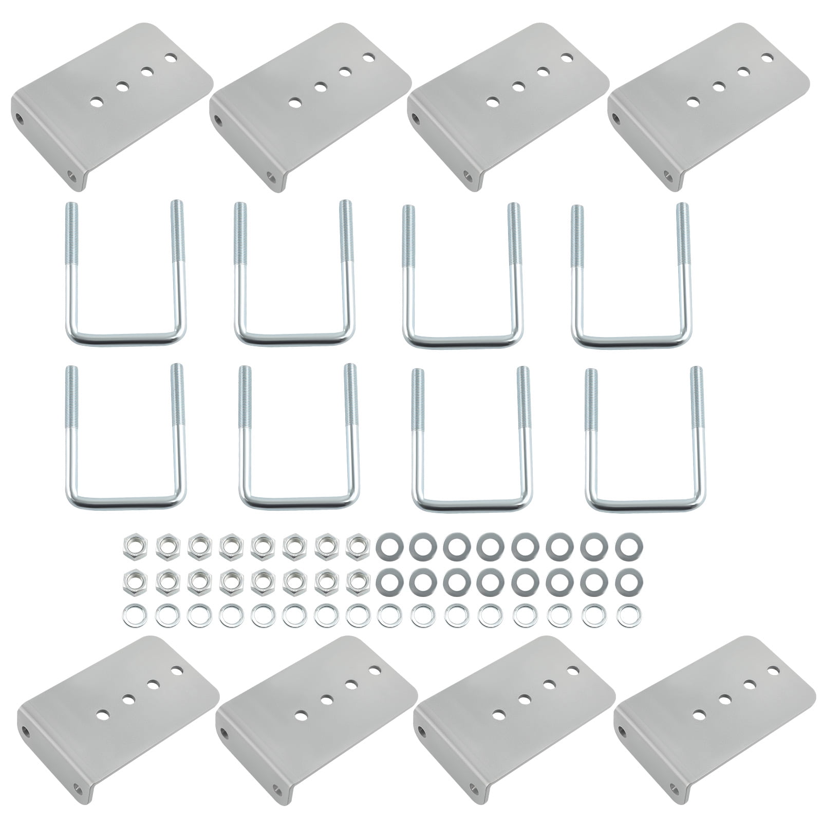 8PCS Galvanized L-Type Boat Trailer Bunk Bracket Kit Fit For 3 x 3 ...