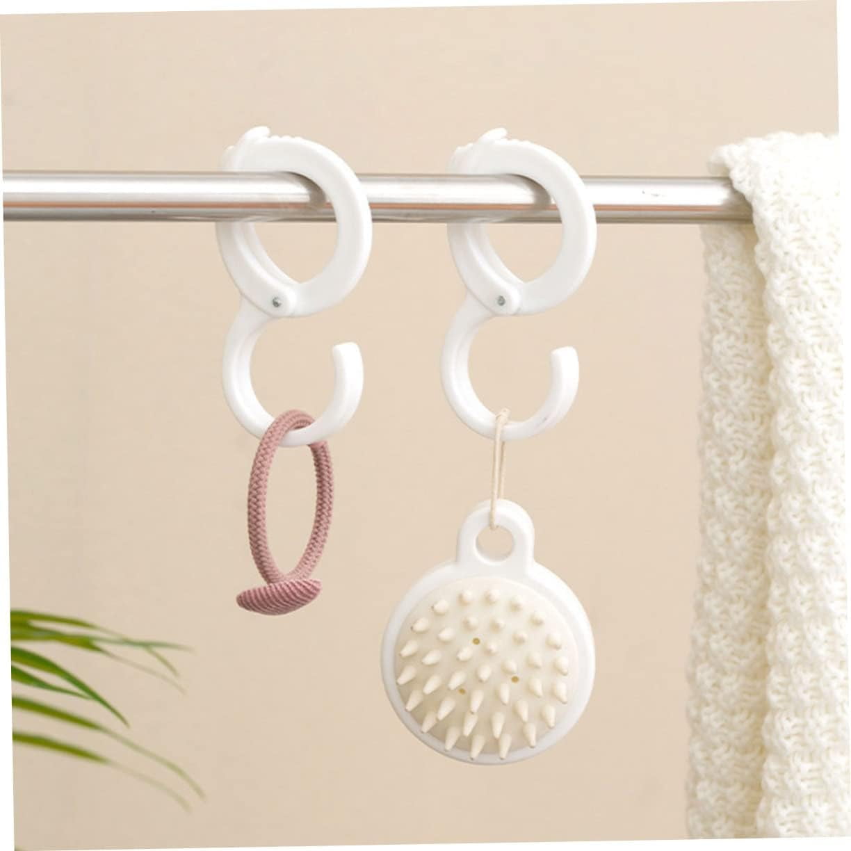8PCS Hanging Hooks, Multi-function Clip and Table Edge Hooks, Windproof ...