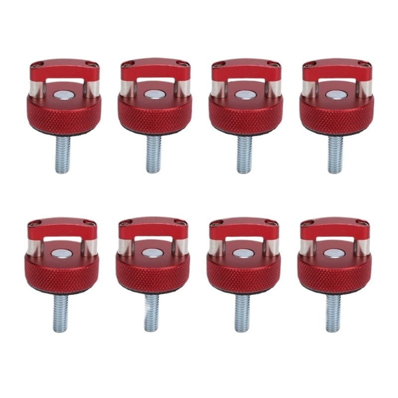 8PCS Hard Top Quick Removal Fastener Thumb Screw Steel Billet M8 1.25 ...