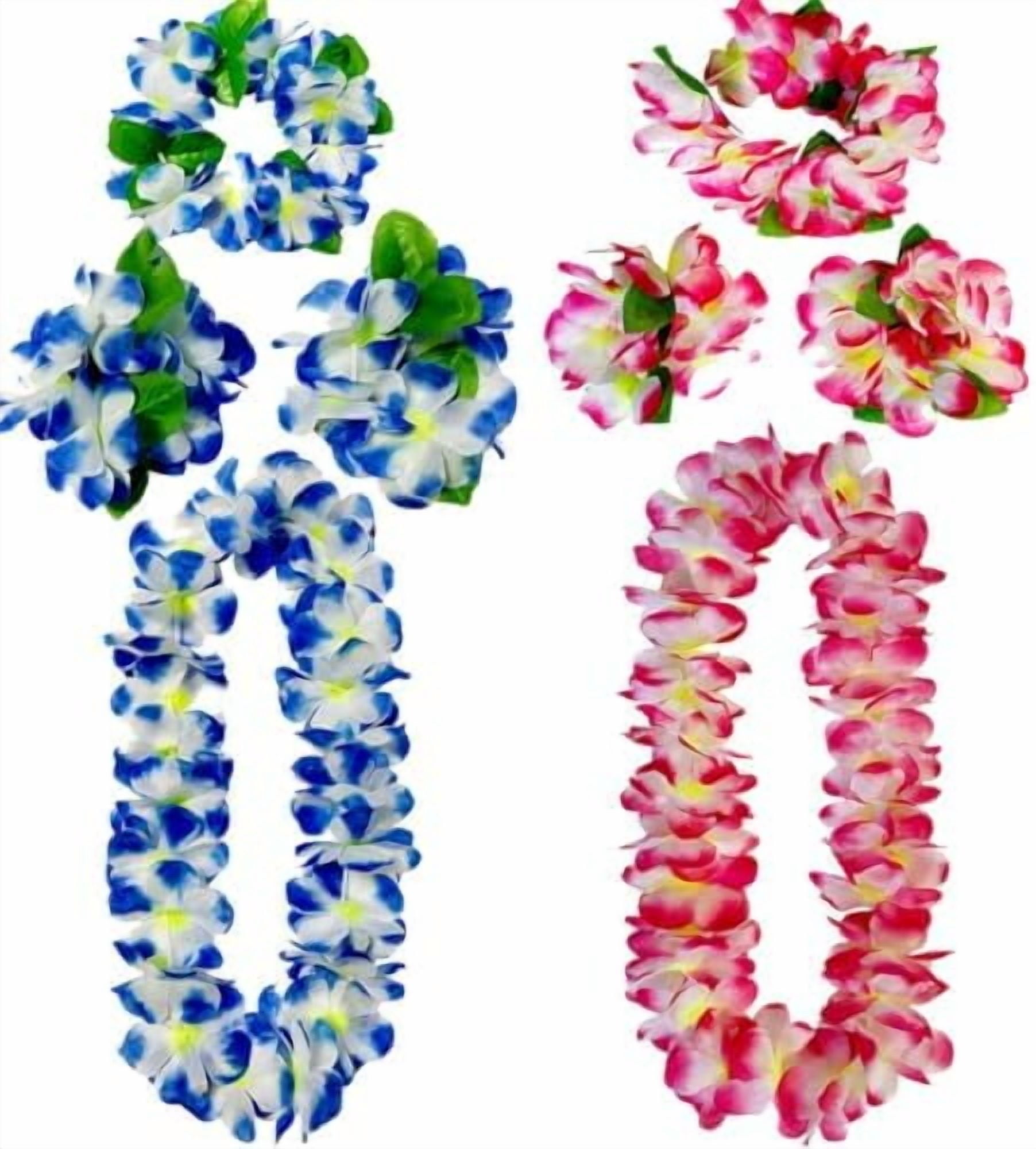 8PCS Hawaiian Leis Luau Party Decorations Tropical Party Favors Lei ...