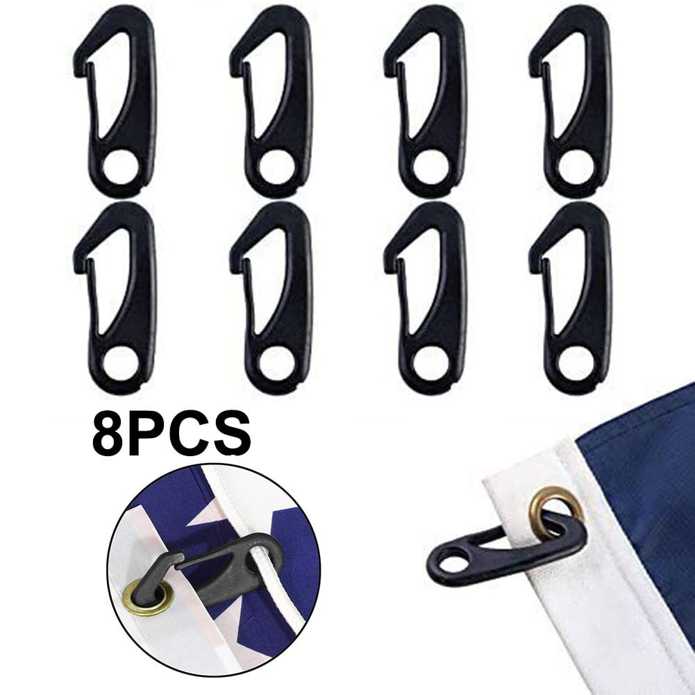 8Pcs Heavy Duty Flagpole Snap Hook Clips Flag Pole Attachment ...