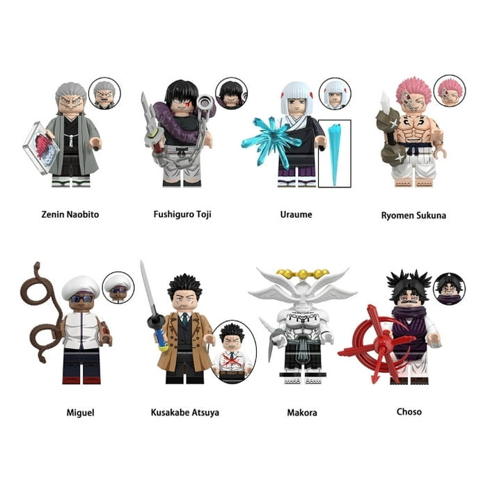 8PCS Jujutsu Kaisen Minifigures Building Blocks Toys Set - Gojo Satoru ...