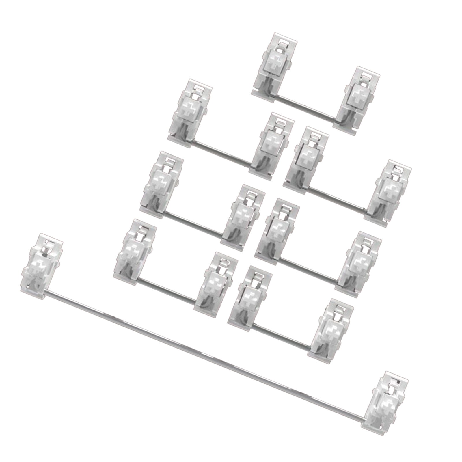 8PCS Keyboards Stabilizers Set Steel Plate Construction Quiet Typing 6 ...