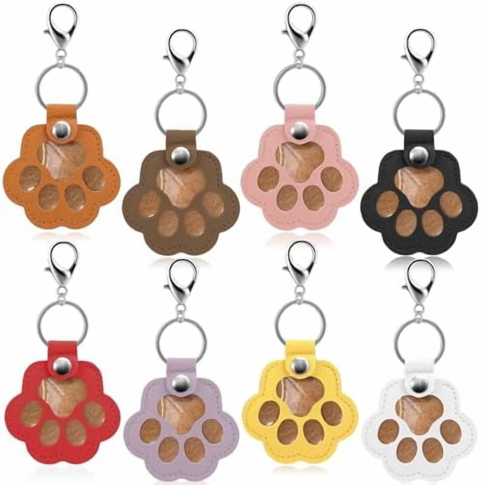 8PCS Keychain for Pet Lovers - Dog Hair Keychain & Hair Keepsake ...