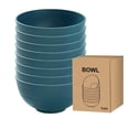 8PCS Lightweight Unbreakable Plastic Bowls Stackable Matte Colors, Easy ...
