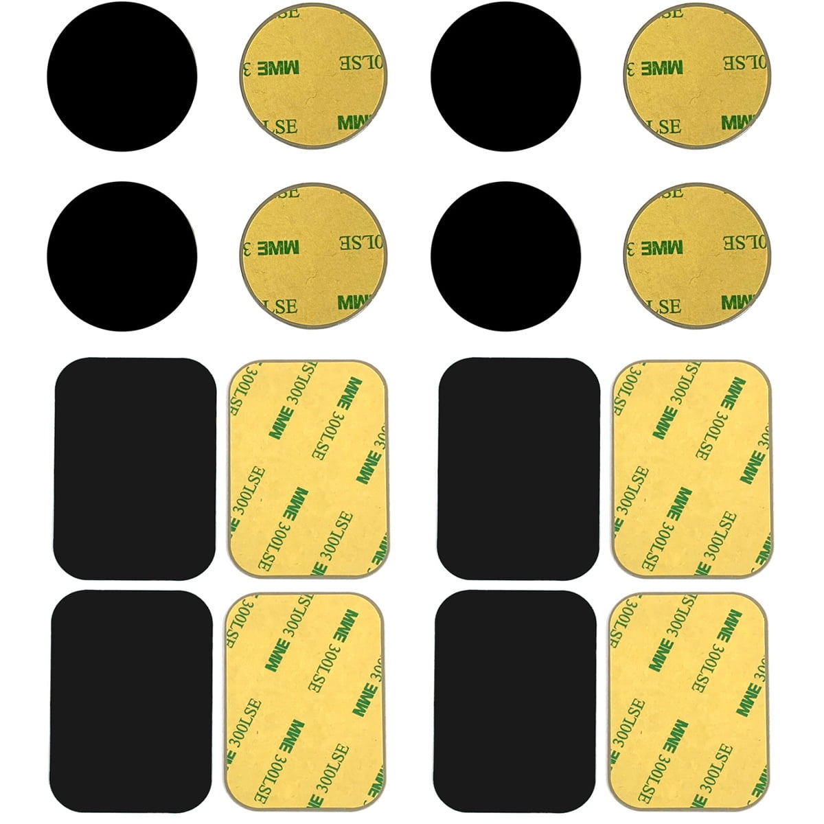 8PCS Metal Plates Self Adhesive Sticker for Magnetic Car Mount Magnet ...