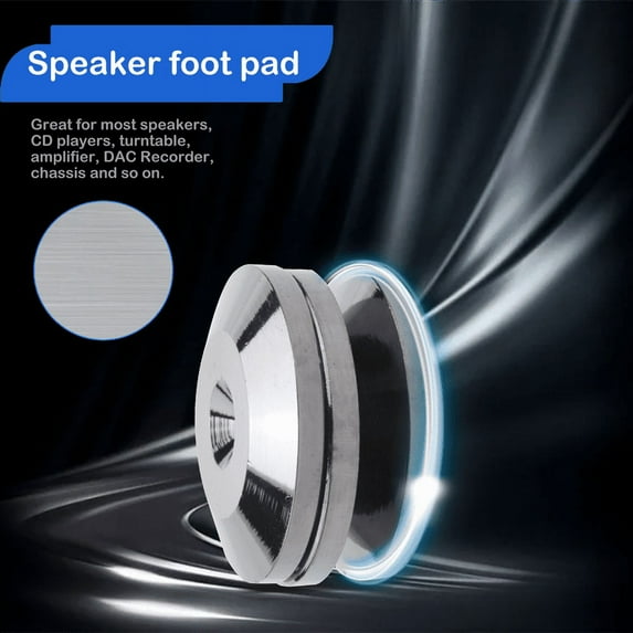 8PCS Metal Shockproof Foot Spikes Pads Stands Mats for Speakers CD ...