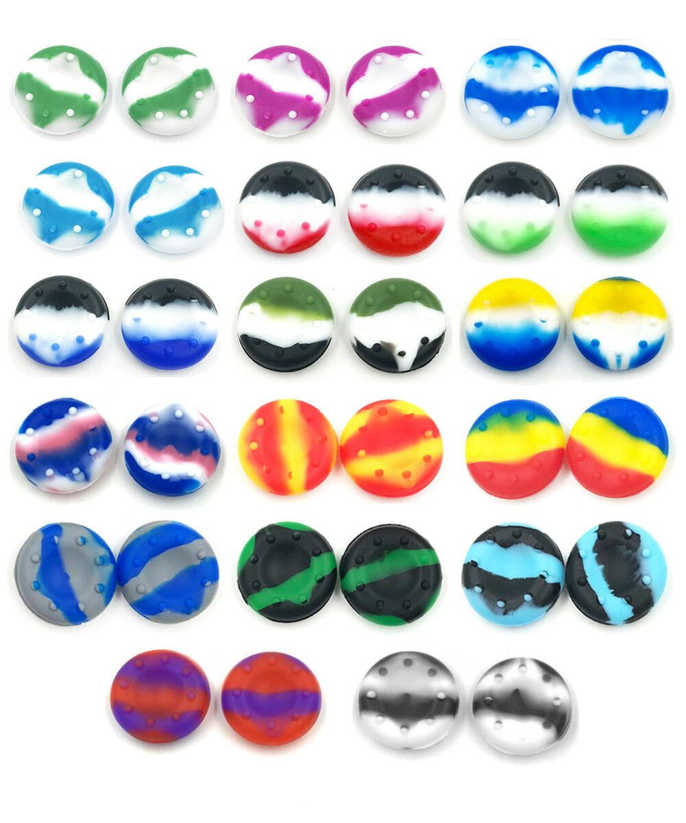 8PCS Multi Colors Gel Analogue Thumb Grip Stick Handle Rock Controller ...