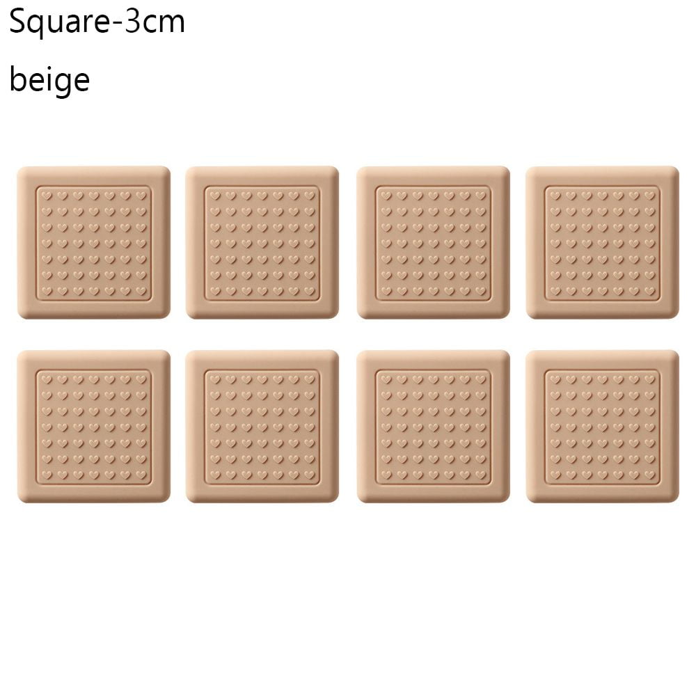 8PCS Mute Self-Adhesive Table Leg Caps Sofa Chair Feet Cover Floor ...